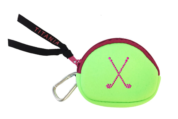 Neon Coin Purse - Crossed Clubs – Titania Golf